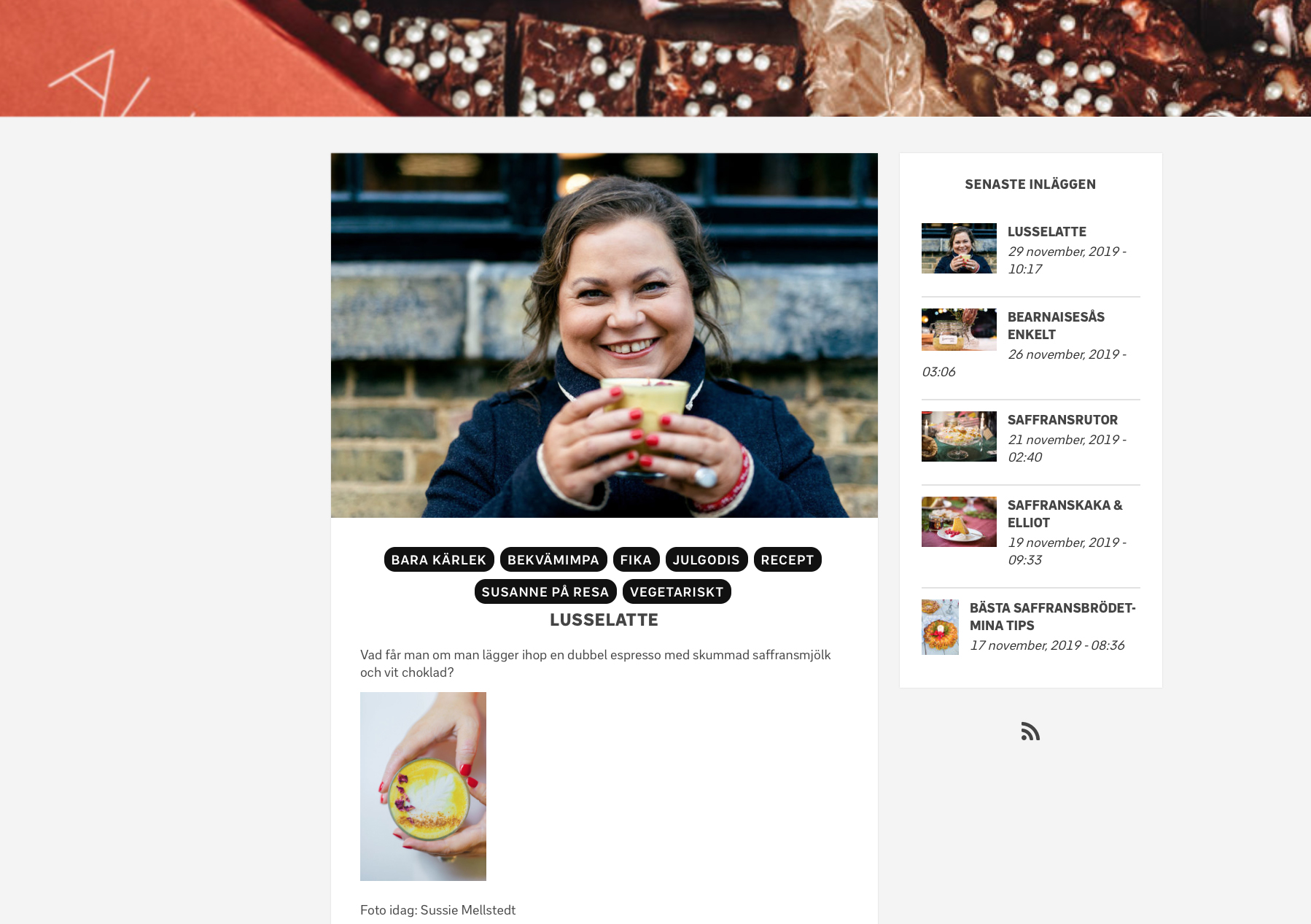 Featured on Sweden’s biggest TV channel, SVT’s website! » Sussie ...